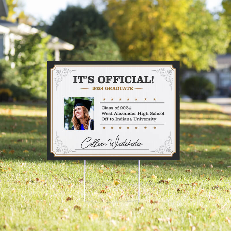 2024 Graduation Diploma Yard Sign - CustomSigns.com