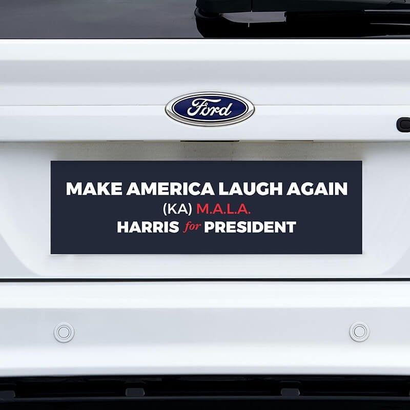 MALA Harris for President Bumper Sticker- CustomSigns.com