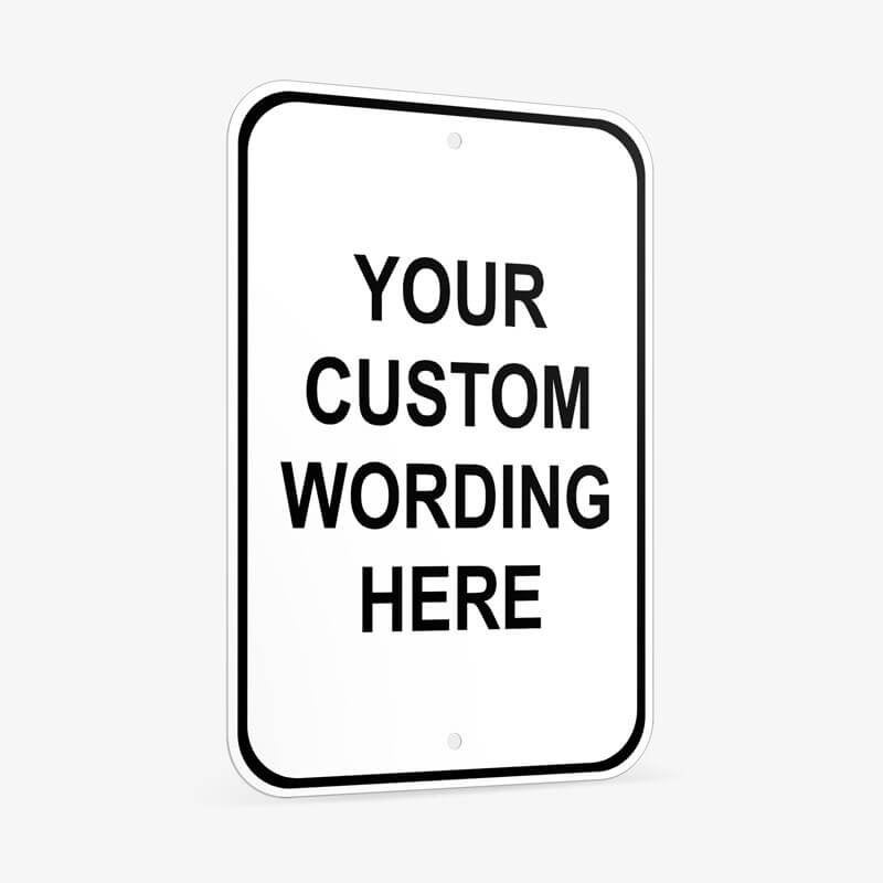 Custom Aluminum Sign 18" x 12" | Customsigns.com