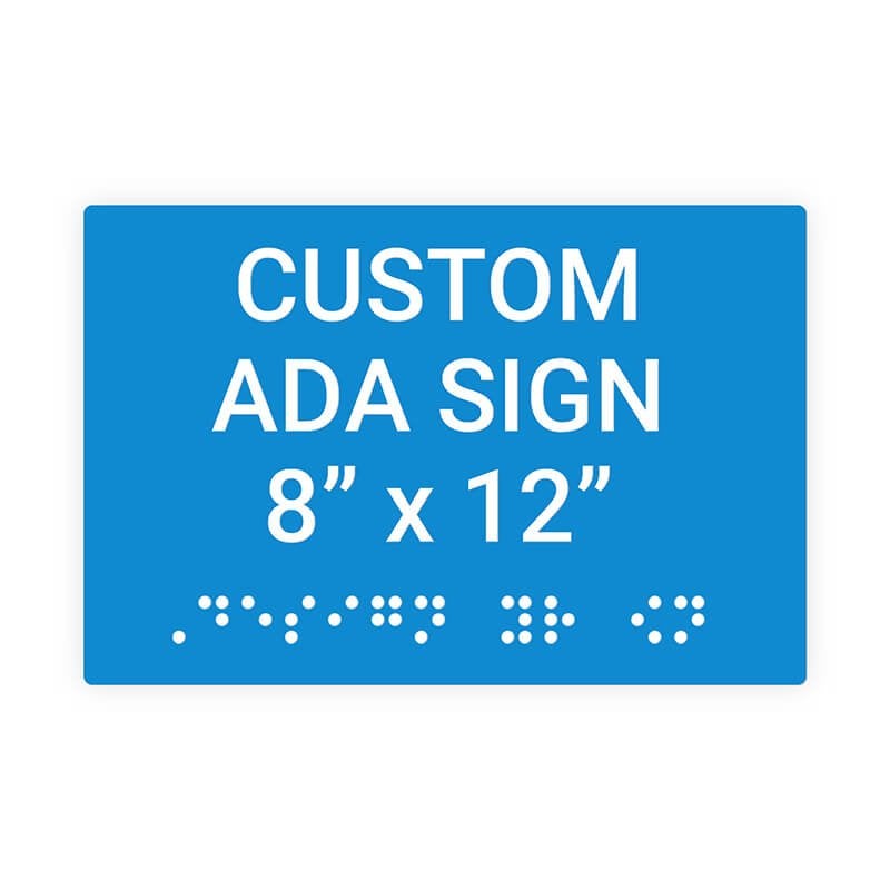 ADA 8" x 12" Horizontal Sign