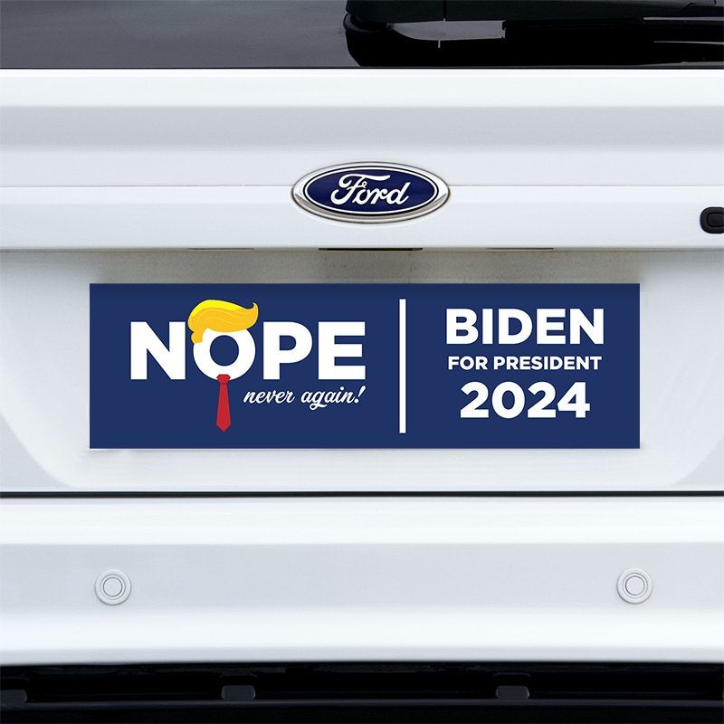 Biden for President Funny Bumper Sticker - CustomSigns.com