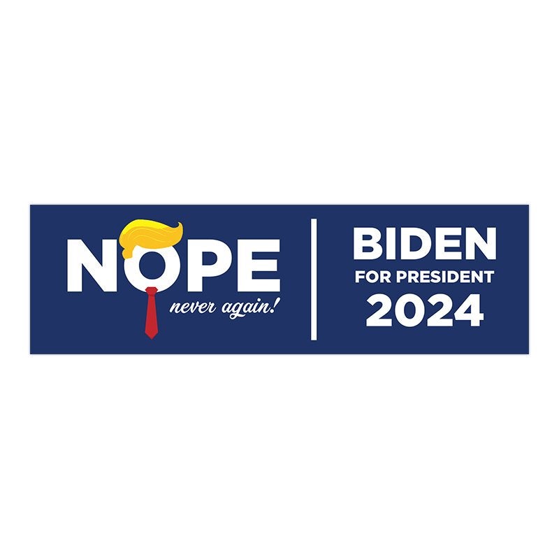 Biden for President Funny Bumper Sticker - CustomSigns.com