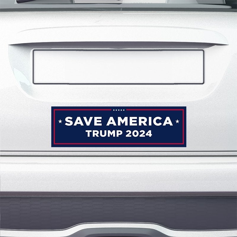 Save America | Trump Bumper Sticker - CustomSigns.com