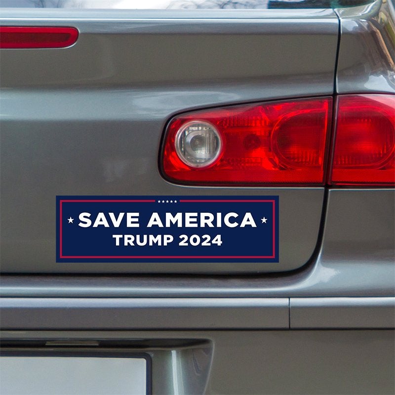 Save America | Trump Bumper Sticker - CustomSigns.com