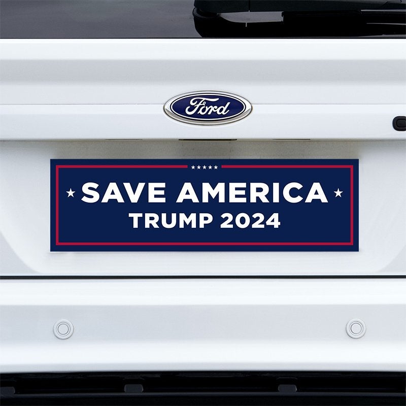 Save America | Trump Bumper Sticker - CustomSigns.com