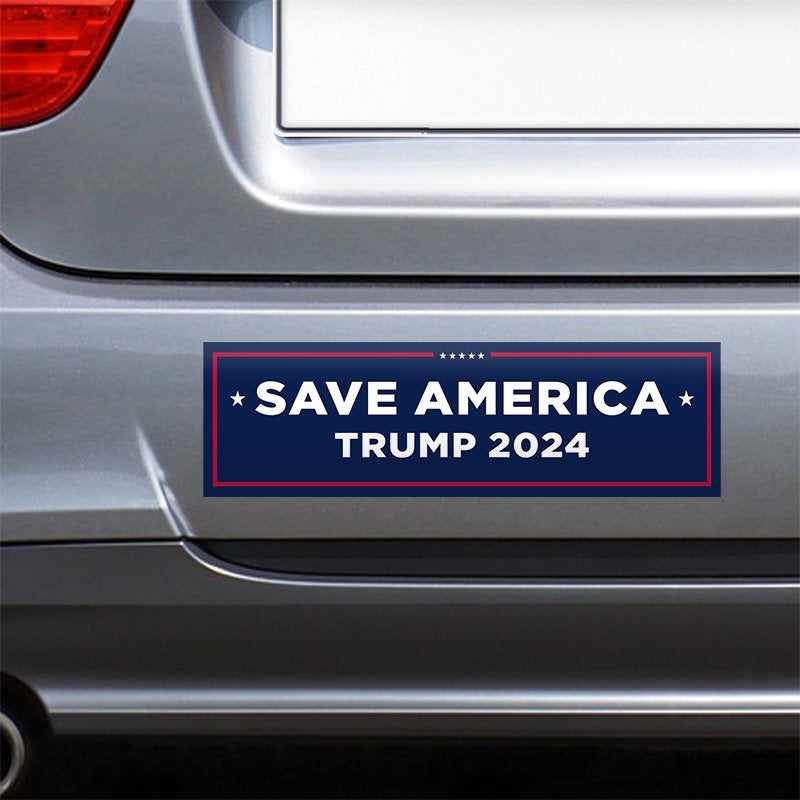Save America | Trump Bumper Sticker - CustomSigns.com