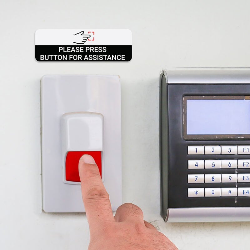 1" x 3" Colored Plastic Sign - Custom Signs