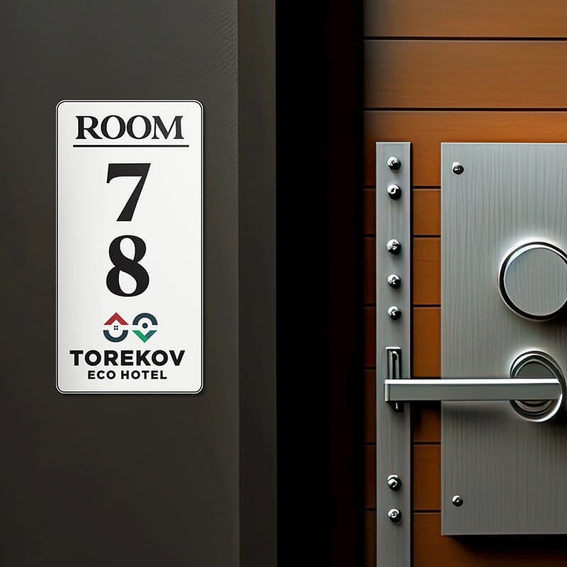 Color 6" x 3" Vertical Sign