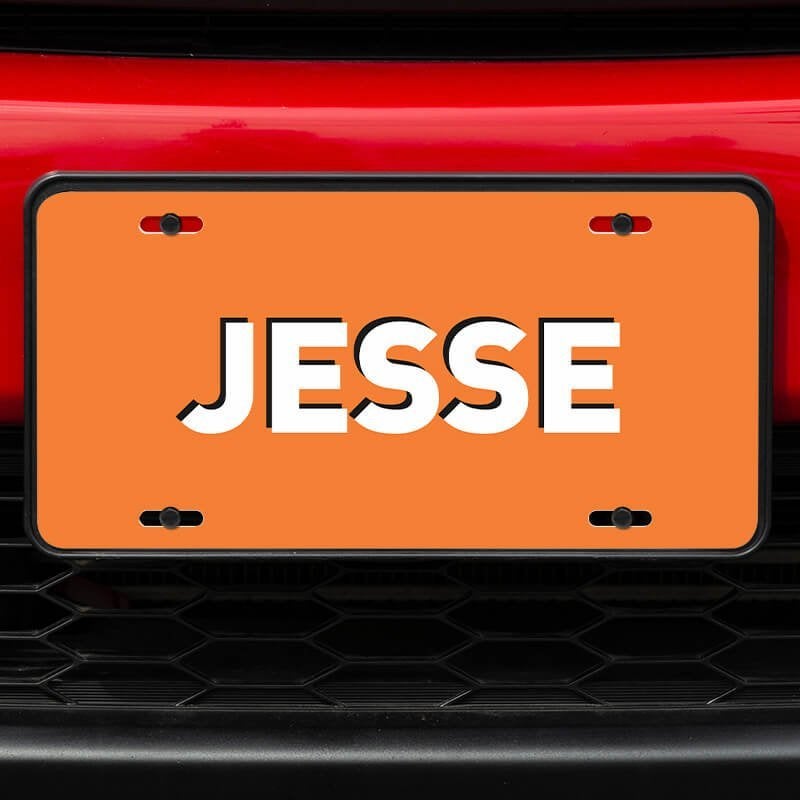 Personalized Name Front License Plate - CustomSigns.com