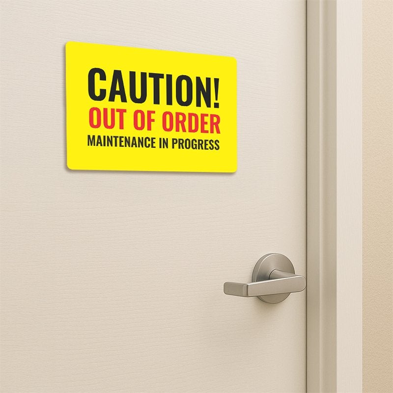 Out of Order Sign for Bathrooms & Equipment | Customsigns.com