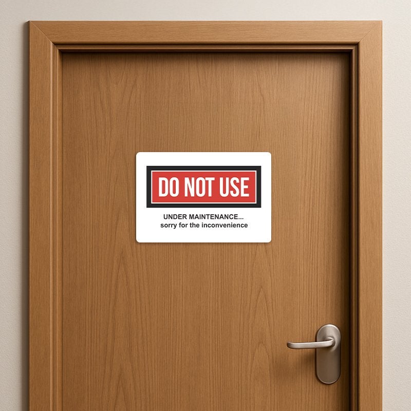 Do Not Use Sign for Equipment & Facilities | Customsigns.com