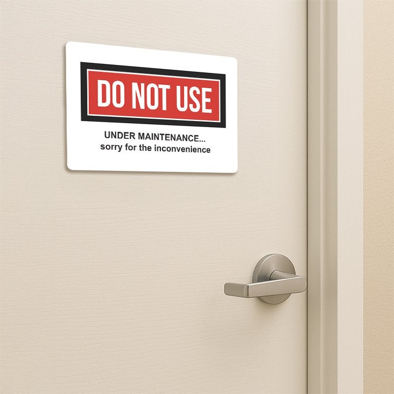Do Not Use Sign for Equipment & Facilities | Customsigns.com