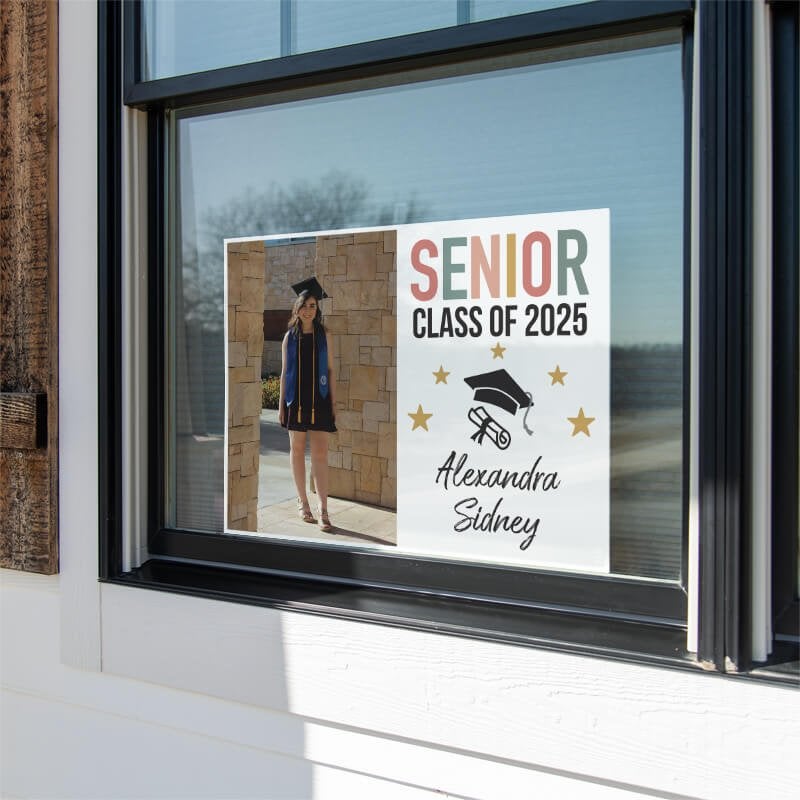 Pastels and Stars Graduation Yard Sign - Custom 2025 Grad Sign ...