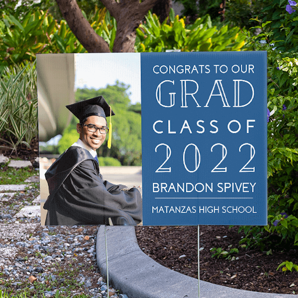 Congrats to Our Grad | Graduation Yard Sign - CustomSigns.com