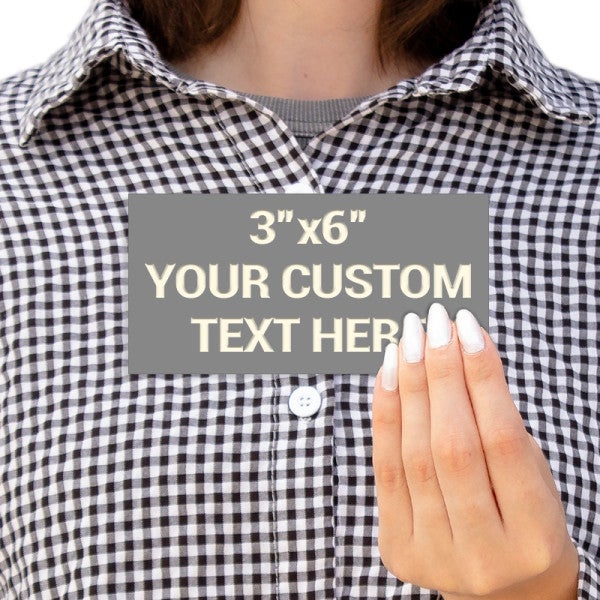 Engraved Plastic Sign Horizontal - 3" x 6"| Customsigns.com