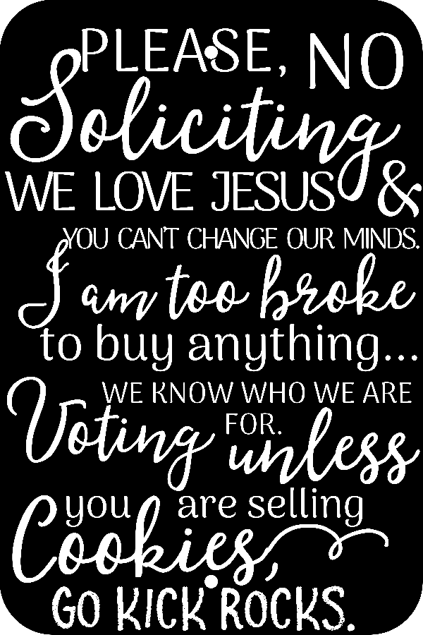 Kick Rocks Sign - Custom Signs