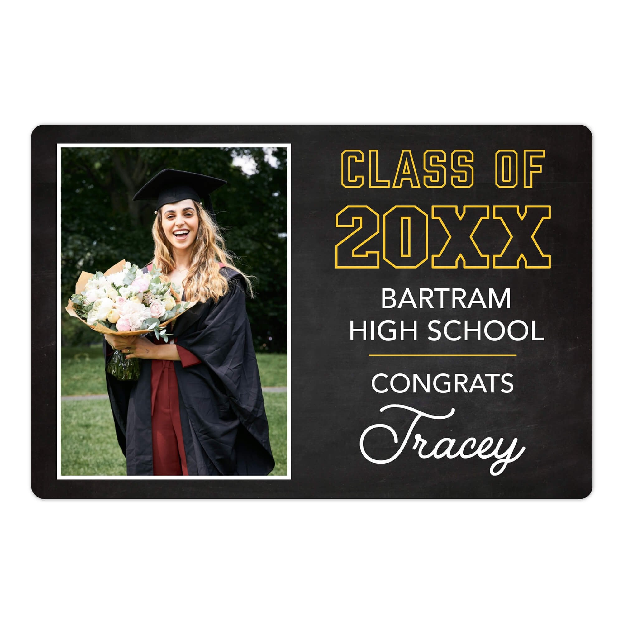 Graduation Announcement Magnet Chalkboard Design– Class of 2026 ...