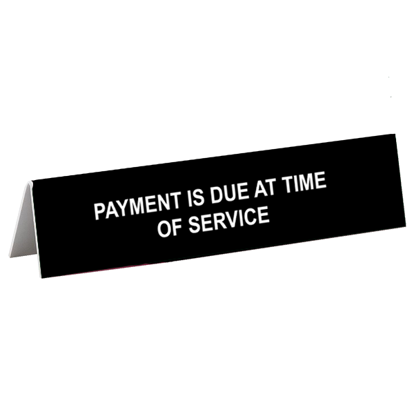 Time of Service Tent Sign | Customsigns.com