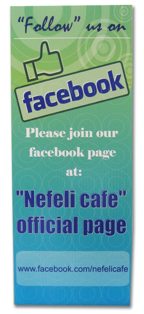 Follow Us on Facebook Sign - Custom Signs