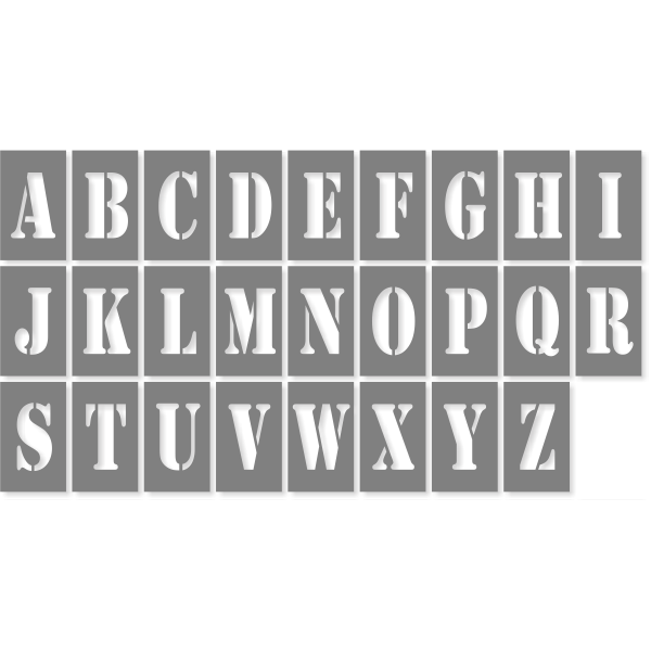 letters stencils