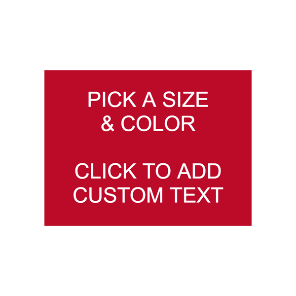 Medium Engraved Plastic Sign, Pick a Size - Custom Signs