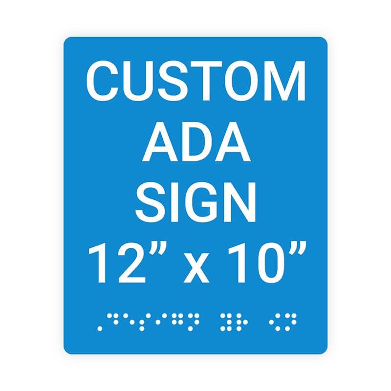 ADA 12" x 10" Vertical Sign
