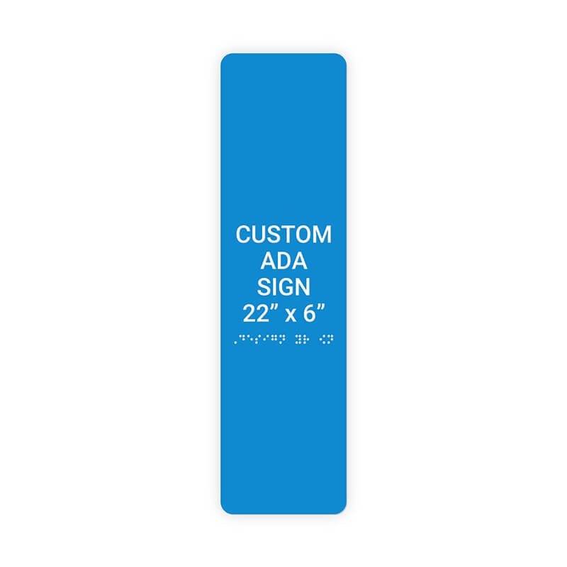 ADA 22" x 6" Vertical Sign
