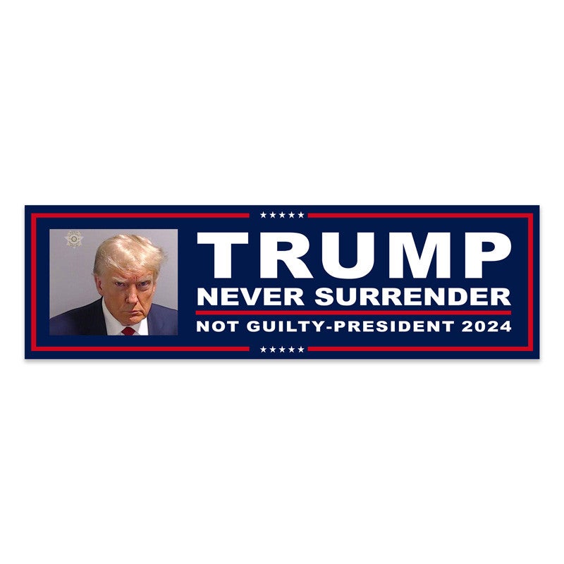 Pro-Trump Mugshot Bumper Sticker - CustomSigns.com