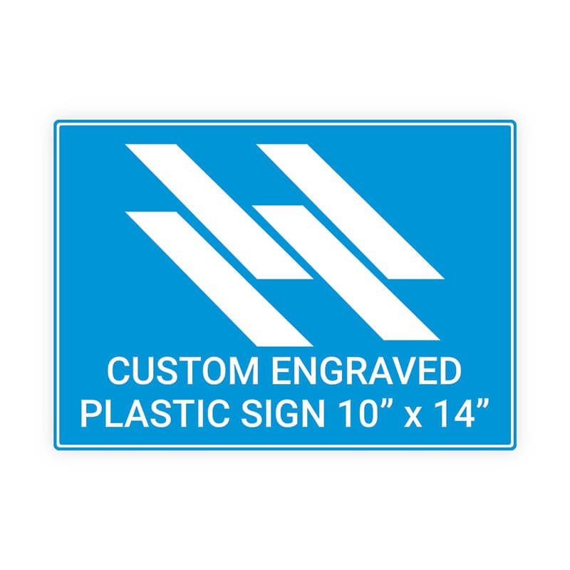 Engraved Sign Horizontal - 10" x 14"| Customsigns.com