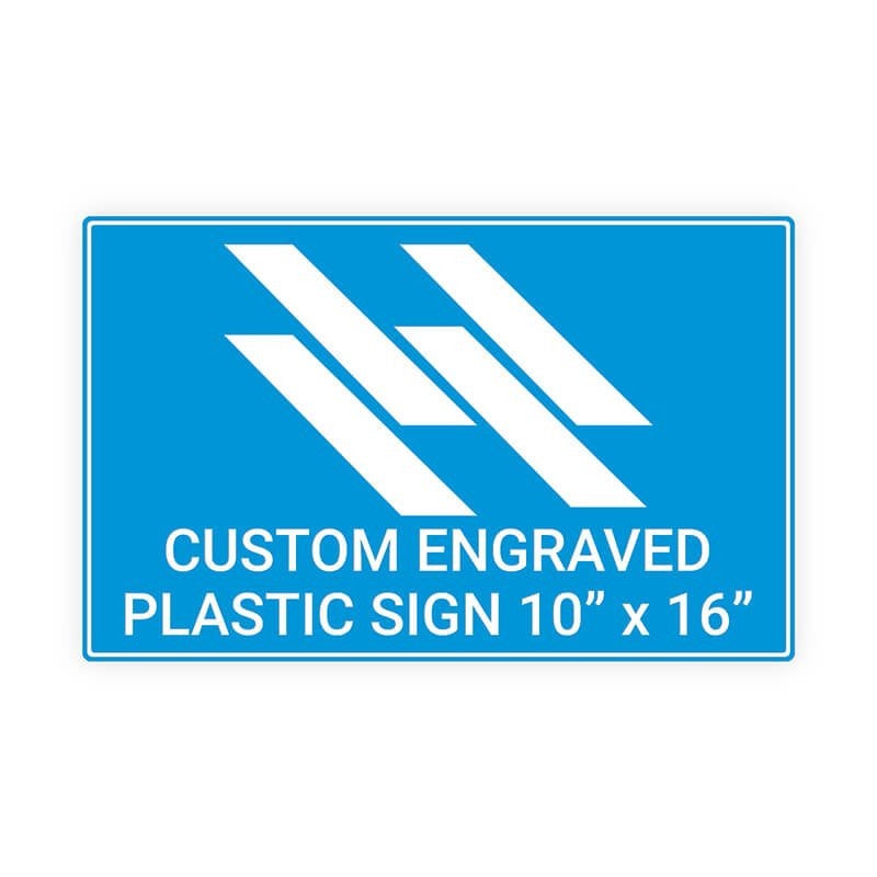 Engraved Sign Horizontal - 10" x 16"| Customsigns.com