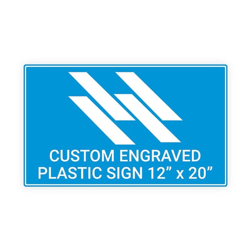 Engraved Sign Horizontal - 12" x 20"| Customsigns.com