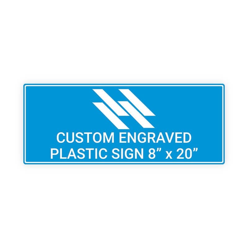 Engraved Sign Horizontal - 8" x 20"| Customsigns.com