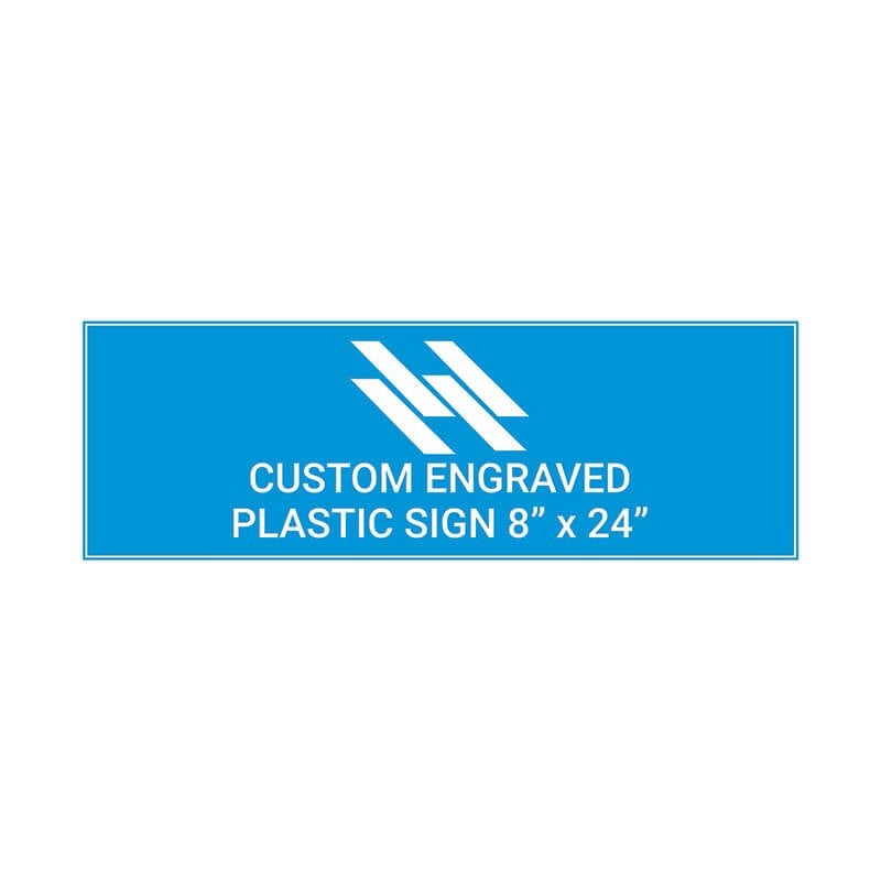 Engraved Sign Horizontal - 8" x 24"| Customsigns.com