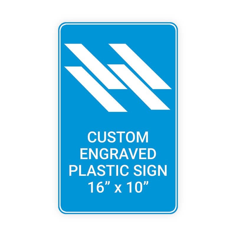 Engraved Sign Vertical - 16" x 10"| Customsigns.com