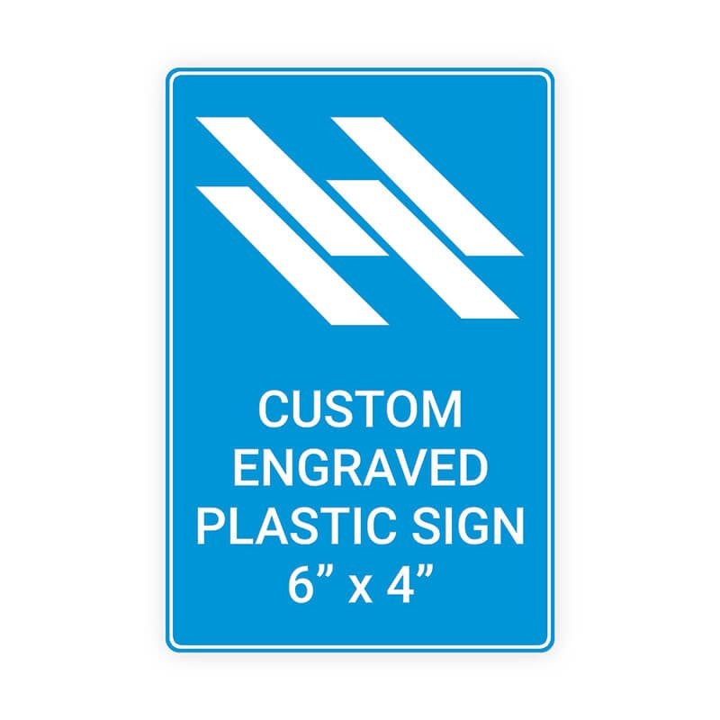 Engraved Sign Vertical - 6" x 4"| Customsigns.com