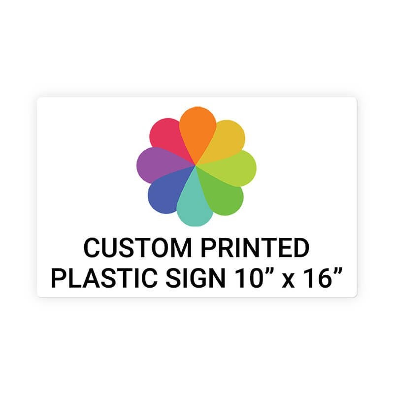 Color 10" x 16" Horizontal Sign
