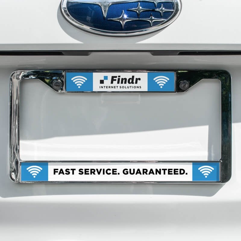 Design Your Own License Plate Frame - CustomSigns.com
