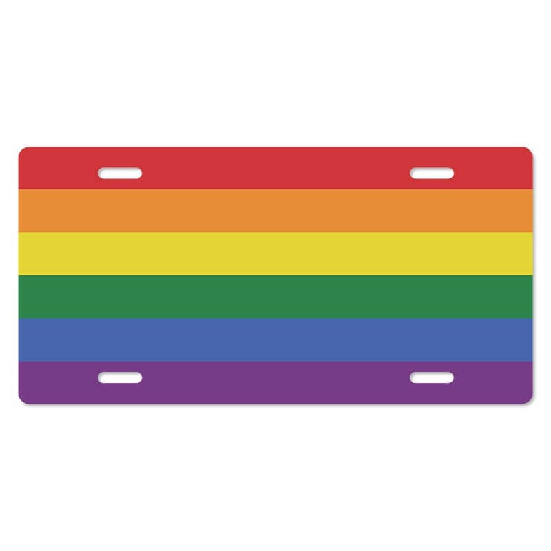 Custom License Plate with Orchids - Custom Signs