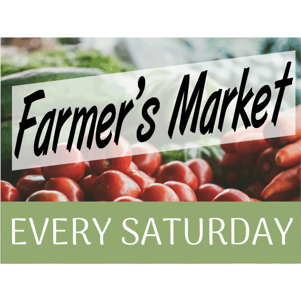 18" x 24" Farmers Market Yard Sign - CustomSigns.com