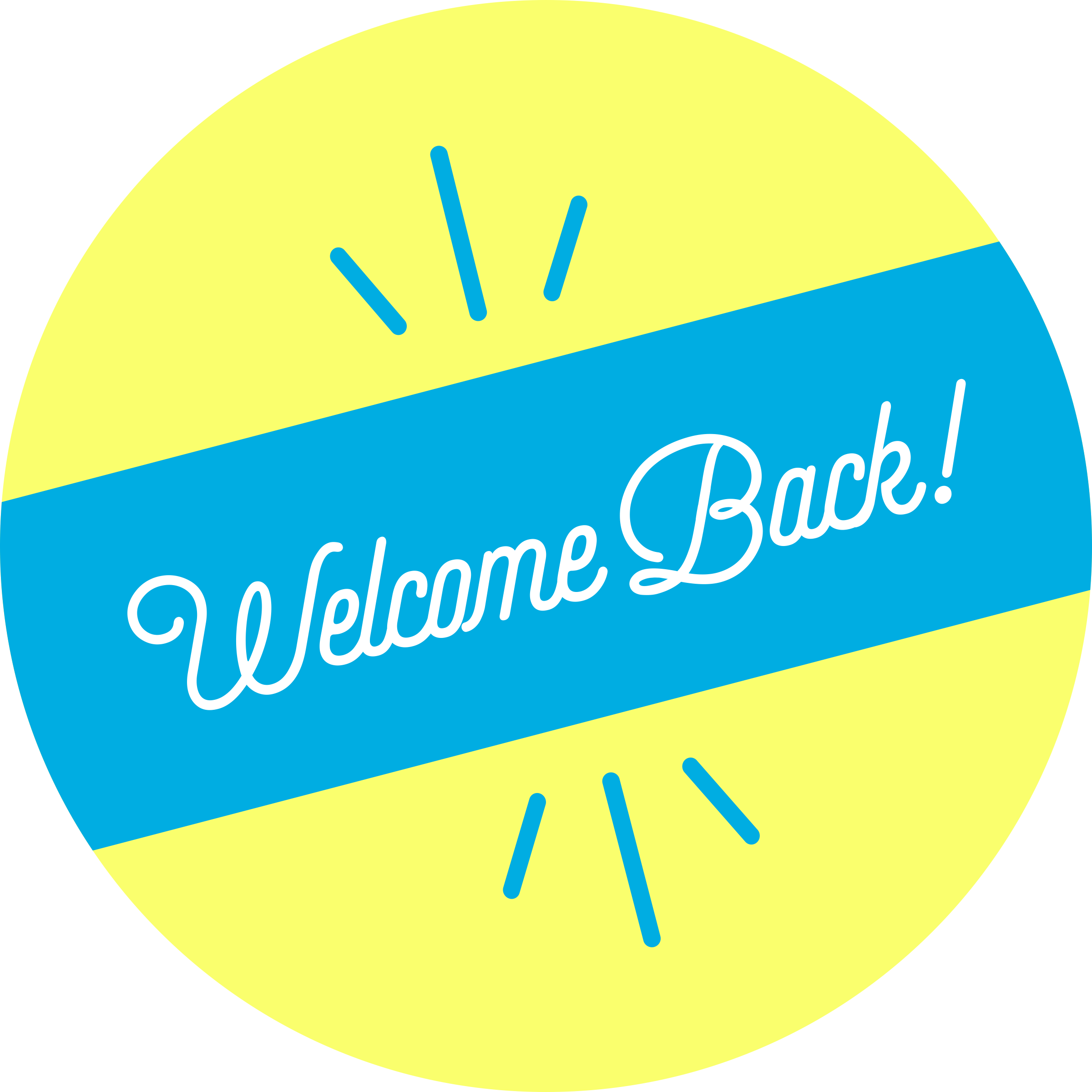 Welcome Back Script Set Business Reopening Floor Decal - CustomSigns.com