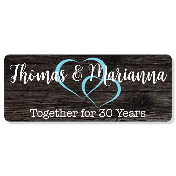 Marriage Recipe Anniversary Sign | 4" x 10" | CustomSigns.com
