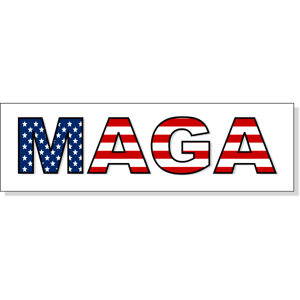 3" x 10" MAGA Bumper Sticker - CustomSigns.com