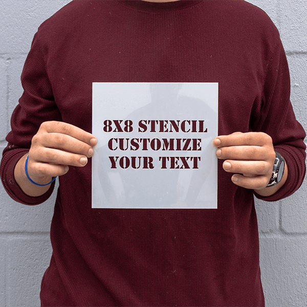 One Line Custom Stencil - 3" x 18" - Customsigns.com