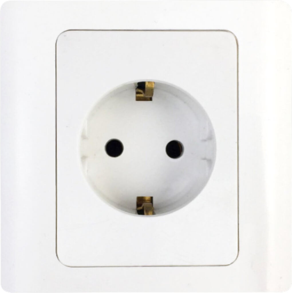 Fake Single European Power Outlet Sticker - Prank - Custom Signs