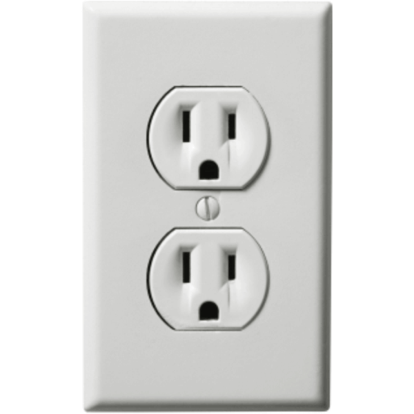 Fake Single Power Outlet Sticker - Custom Signs