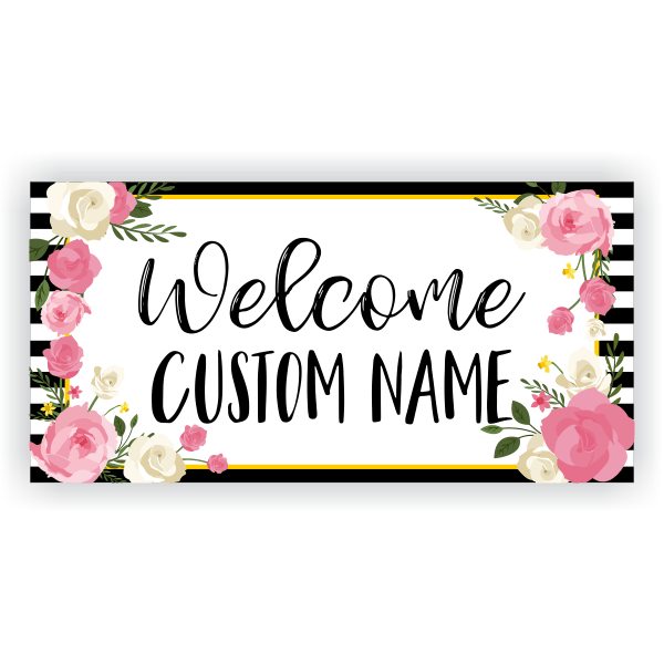 Preppy Girl Baby Shower Banner - Custom Signs