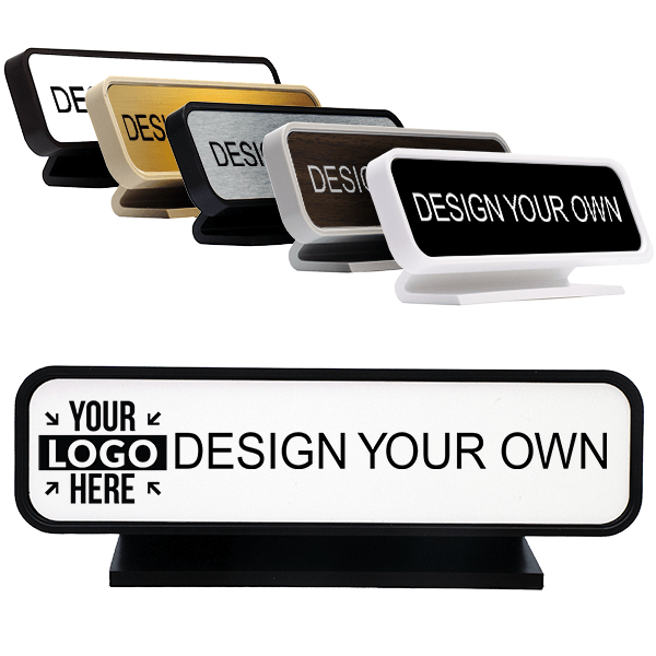 Rounded 2" x 8" Engraved Desk Sign