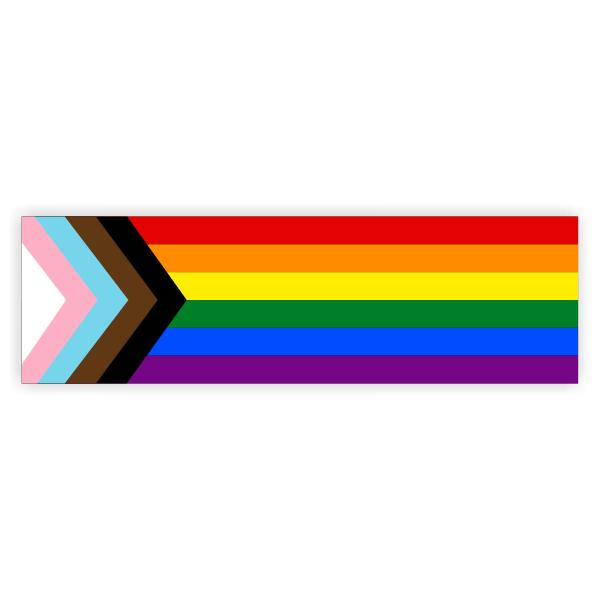 Official LGBTQ+ Pride Bumper Sticker - CustomSigns.com