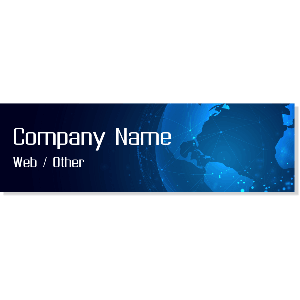 Tech World Bumper Sticker | 3" x 10" | Customsigns.com