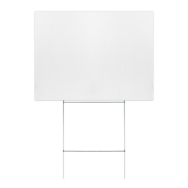 Blank Yard Signs Corrugated Plastic - customsigns.com